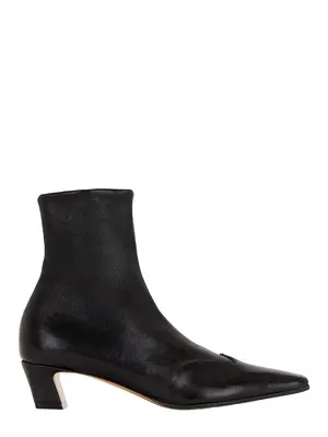 Khaite Nevada Ankle Stretch Boots - Black