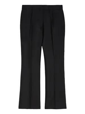 JIL SANDER Gabardine Tailored Trousers - Black
