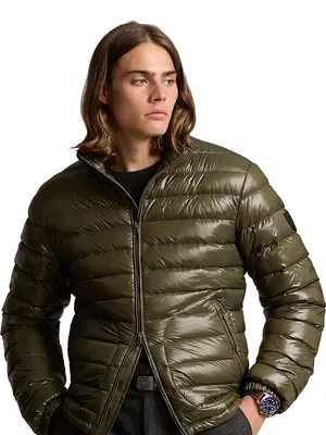 Ralph Lauren Glossed Down Jacket Ranger Green Glossy