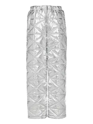 Mcm Quilted Pants - Silver