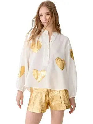 Lanhtropy Cupid Linen Shirt - Gold