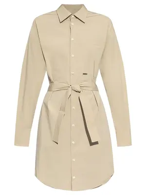 Dsquared2 Shirt Midi Dress - Neutrals