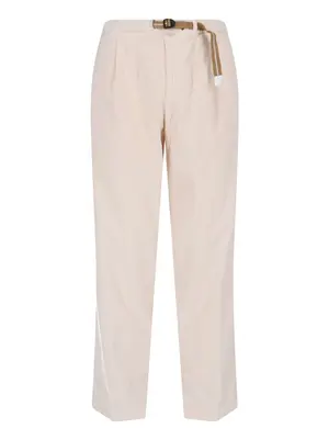 WHITE SAND Wide-ribbed Corduroy Trousers