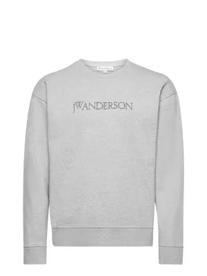 JW Anderson Logo-embroidered Sweatshirt - Grey