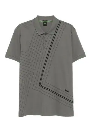 BOSS Stripe-print Polo Shirt
