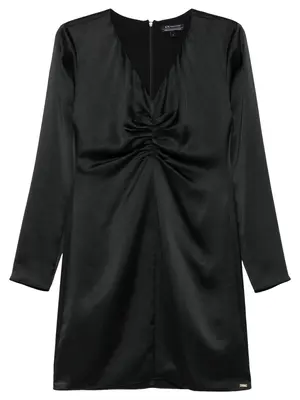 Armani Exchange Satin Mini Dress - Black