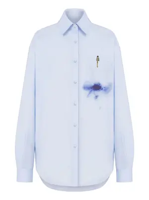 Moschino Blotch-print Shirt - Blue