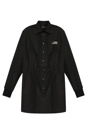 Dsquared2 Logo-print Mini Shirt Dress - Black