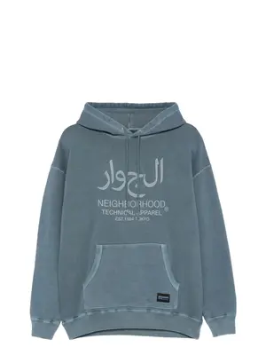 NEIGHBORHOOD Logo-print Hoodie - Blue