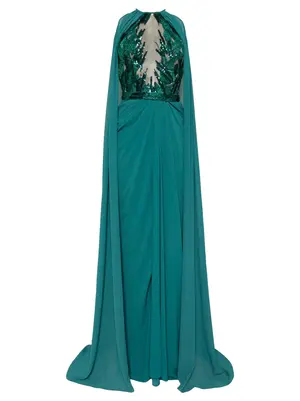 SAIID KOBEISY Saiid Kobeisy Pleated Gown