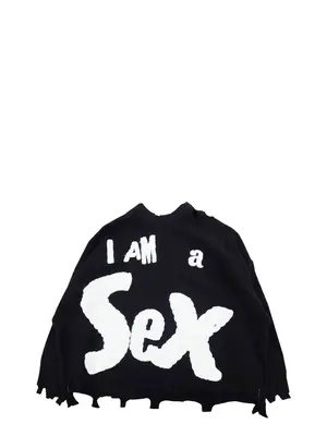 SAINT MXXXXXX X Sex Pistols Embroidered Sweater - Black
