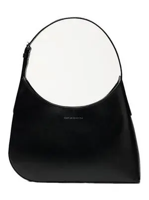 WANT Les Essentiels Arch Smooth Leather Shoulder Bag - Black