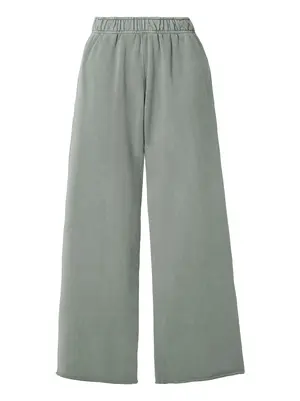 SLVRLAKE Cotton-jersey Wide-leg Track Pants - Green