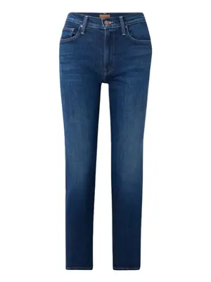 MOTHER The Mid-rise Rider Flood Skinny Jeans - Blue