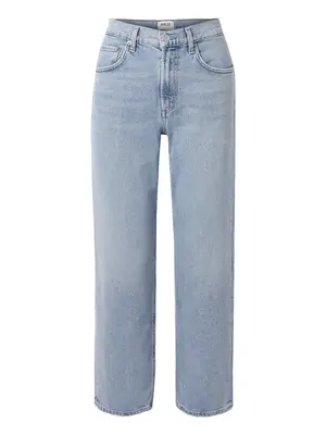 AGOLDE Valen Mid-rise Straight-leg Jeans - Blue