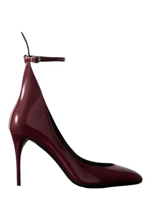 Alaïa 90 Patent-leather Pumps - Burgundy
