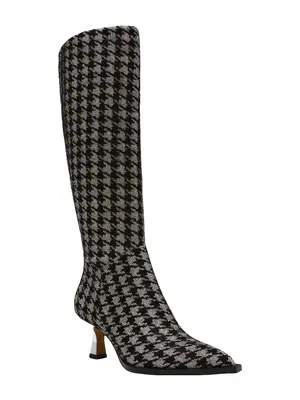 Betsey Johnson Betsey Johnson Pamella Knee High Boots Black/silver