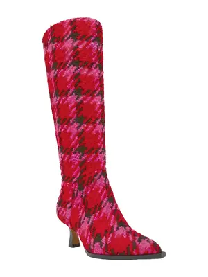 Betsey Johnson Betsey Johnson Pamella Knee High Boots Fuchsia Multi