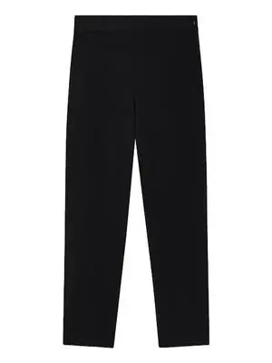 Emporio Armani Slim Fit Milano Knit Trousers - Black