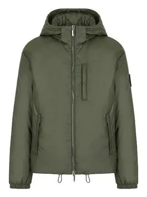 Giorgio Armani Hooded Goose-down Padded Blouson - Green