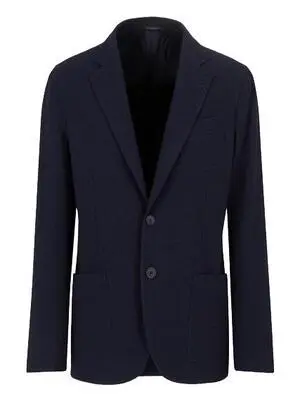 Giorgio Armani Upton Line Single-breasted Jacket - Blue