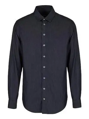 Giorgio Armani Denim Collection Cotton Denim Shirt - Blue