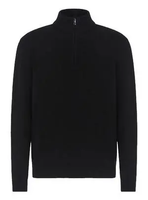 Giorgio Armani Cashmere Mock-neck Jumper - Black
