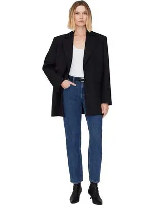 ANINE BING Declan Textured Blazer - Black