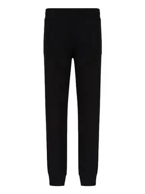 Emporio Armani Modal-blend Jersey-fleece Joggers - Black