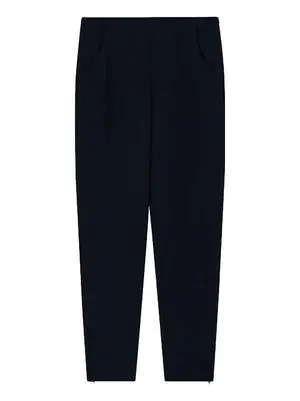 Giorgio Armani Cigarette Pants In Silk - Black
