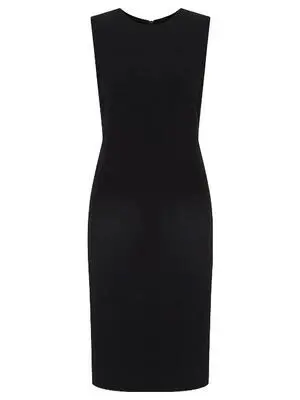 Giorgio Armani Silk Sheath Dress - Black