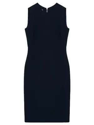 Giorgio Armani Silk Sheath Dress - Blue / Navy