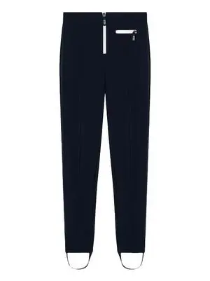 Giorgio Armani Neve Technical Stretch Ski Leggings With Stirrups - Black
