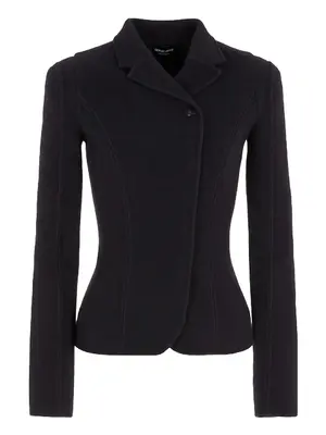 Giorgio Armani Single-breasted Cashmere Jacket - Blue