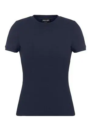Giorgio Armani Stretch Viscose Jersey T-shirt - Blue / Navy