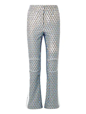 Fusalp Celia Printed Bootcut Ski Pants - Blue