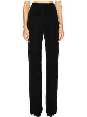 L'academie By Marianna Jovie Velvet Pant - Black