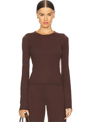 L'academie By Marianna Maradona Knit Top - Brown