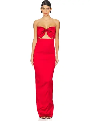 SAU LEE Esther Gown - Red