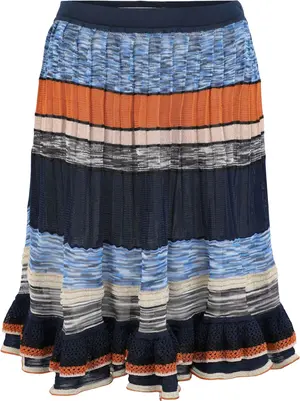 Ulla Johnson Eios Midi Skirt - Blue