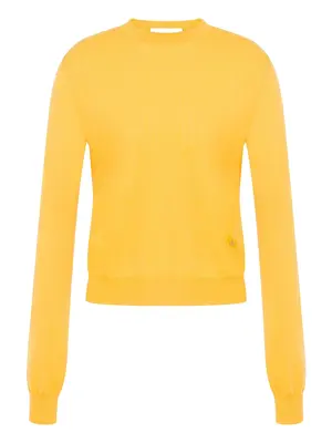 Moschino Plaque Sweater - Yellow