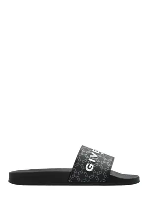 Givenchy Givenchy Logo-Embossed Slides Black