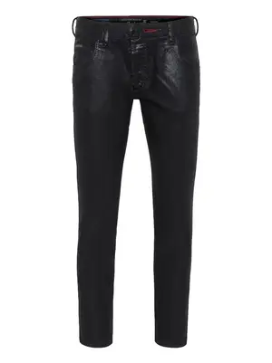 Philipp Plein Skull Mid-rise Skinny Jeans - Black