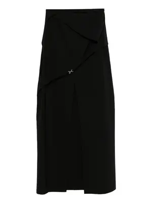 HELIOT EMIL Strap-detail Maxi Skirt - Black