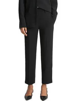 Vince Mid-rise Tapered Trousers - Black