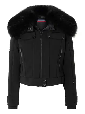 Fusalp Maeli Faux Fur-trimmed Hooded Ski Jacket - Black