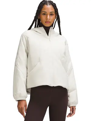 Lululemon Lululemon Water-Resistant Insulated Hooded Jacket Bone