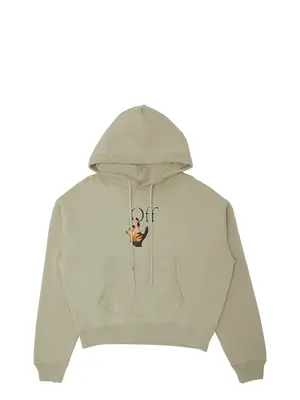 Off-White Carav Hand Over Flatlock Hoodie - Grey