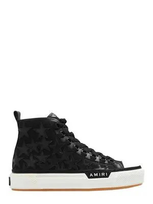 Amiri Stars Court High Top Sneakers - Black