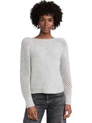 LoveShackFancy Alpaca Rosie Pullover - Grey